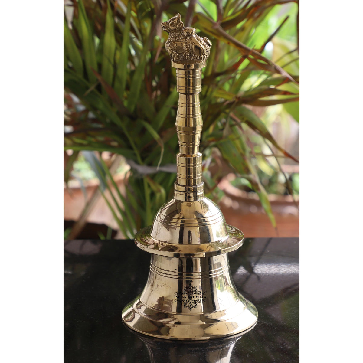 Buy Indian Art Villa Brass Handmade Designer Pooja Bell, Ghanti, Nandi ...
